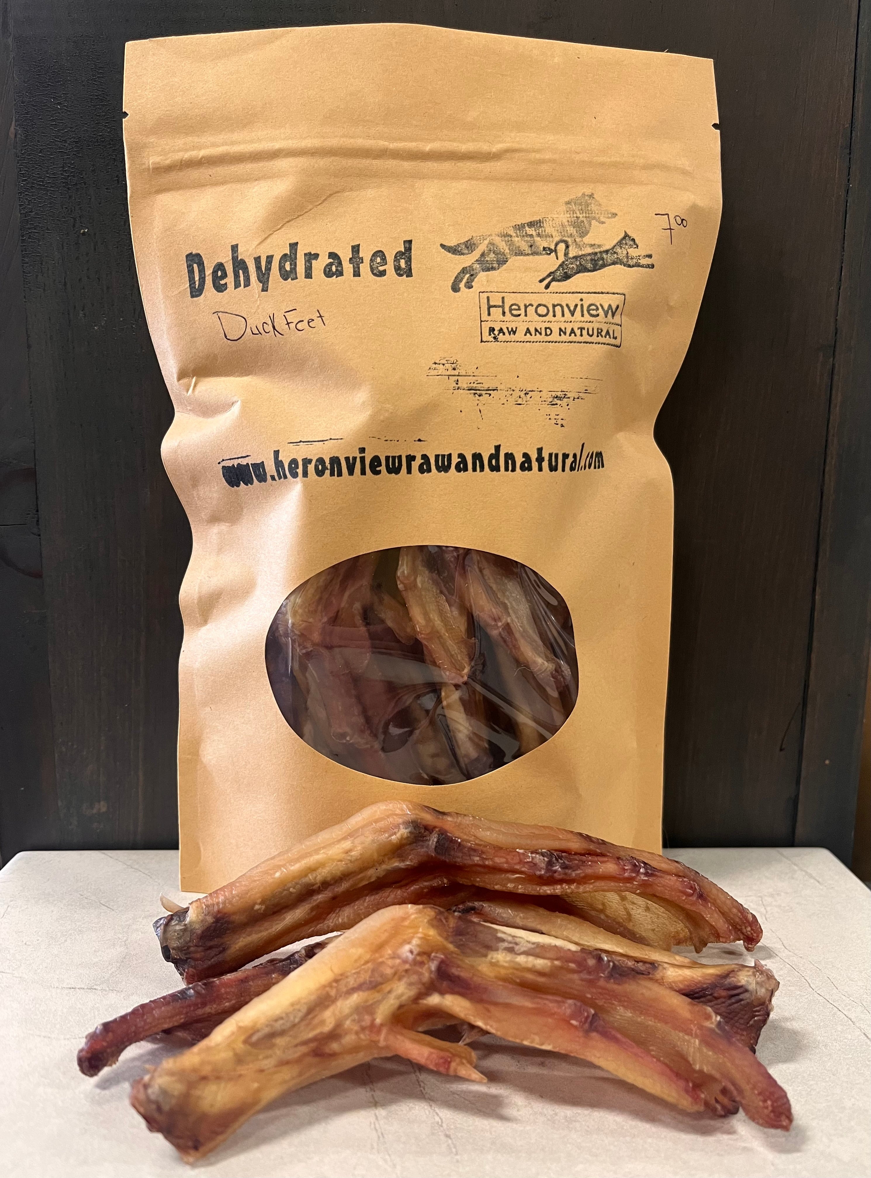 Dehydrated Duck Feet – Heronview Raw and Natural